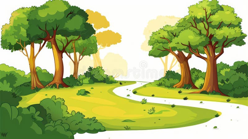 Cartoon Forest Path Stock Illustrations – 14,623 Cartoon Forest Path ...