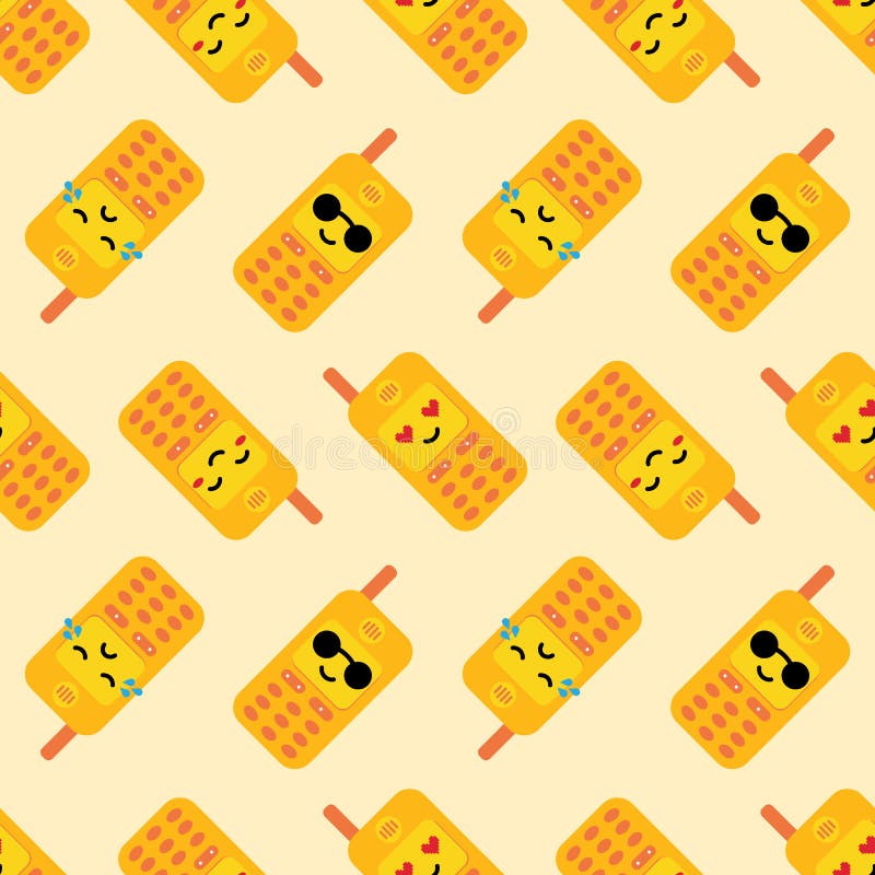 Cute Mobile Phone Cartoon Characters Stock Illustrations – 638 Cute ...