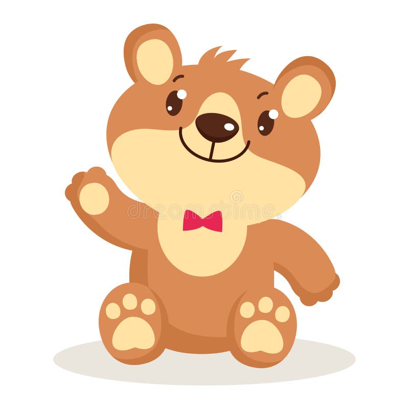 Cute Cartoon Teddy Bear Vector Illustration for Children and Toddlers ... Cute Cartoon Teddy Bear Vector Illustration for Children and Toddlers ...