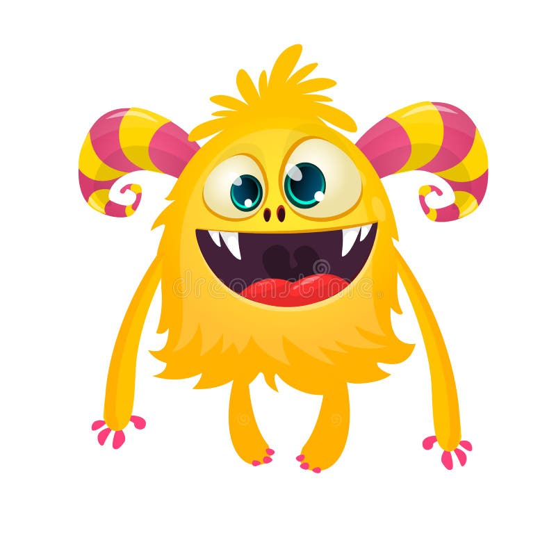 Cute cartoon tiny monster. stock vector. Illustration of humanoid ...