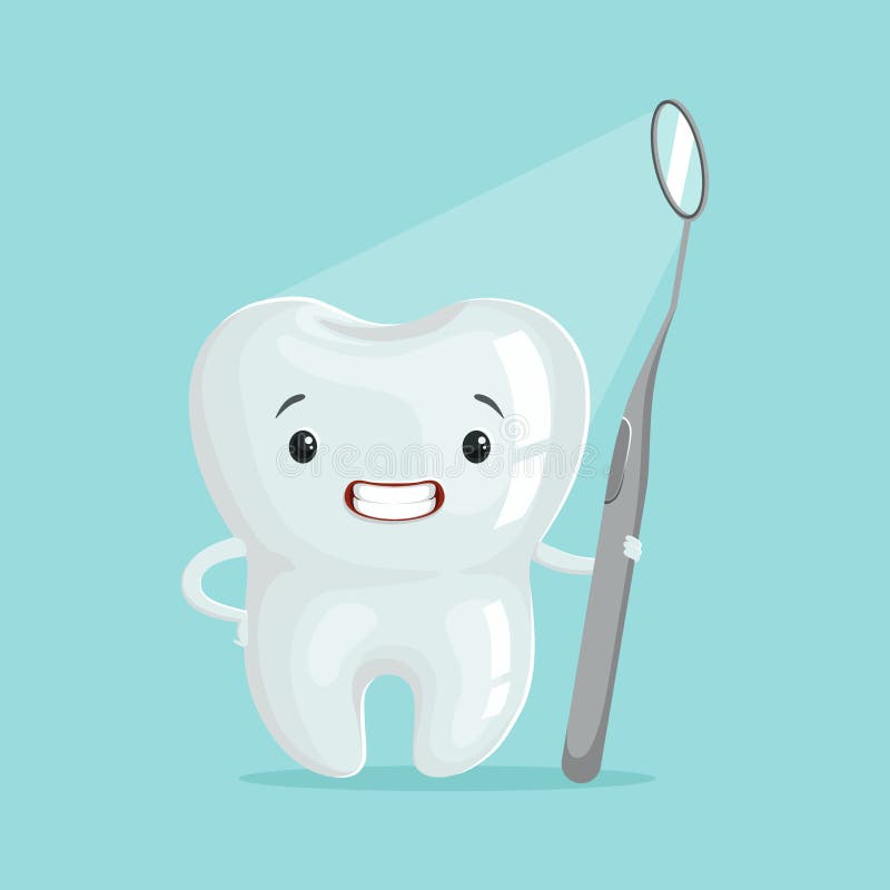 Cartoon Tooth Character Extraction By Dental Pliers Vector Illustration