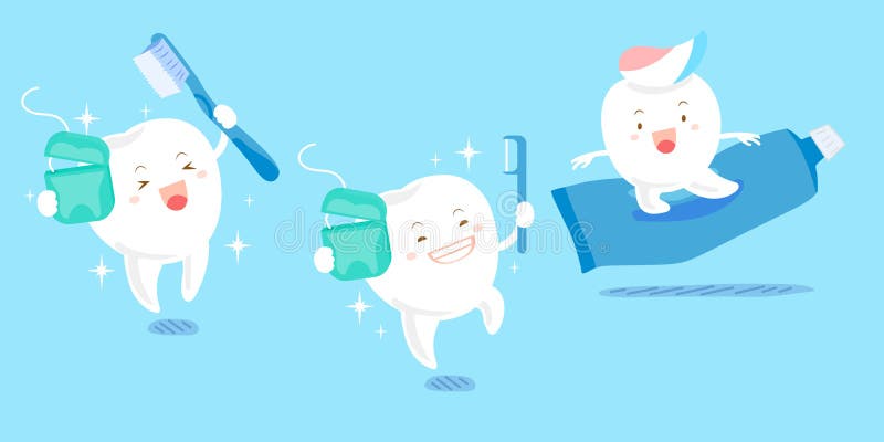 Cartoon Tooth Play Happily Stock Illustrations – 11 Cartoon Tooth Play ...