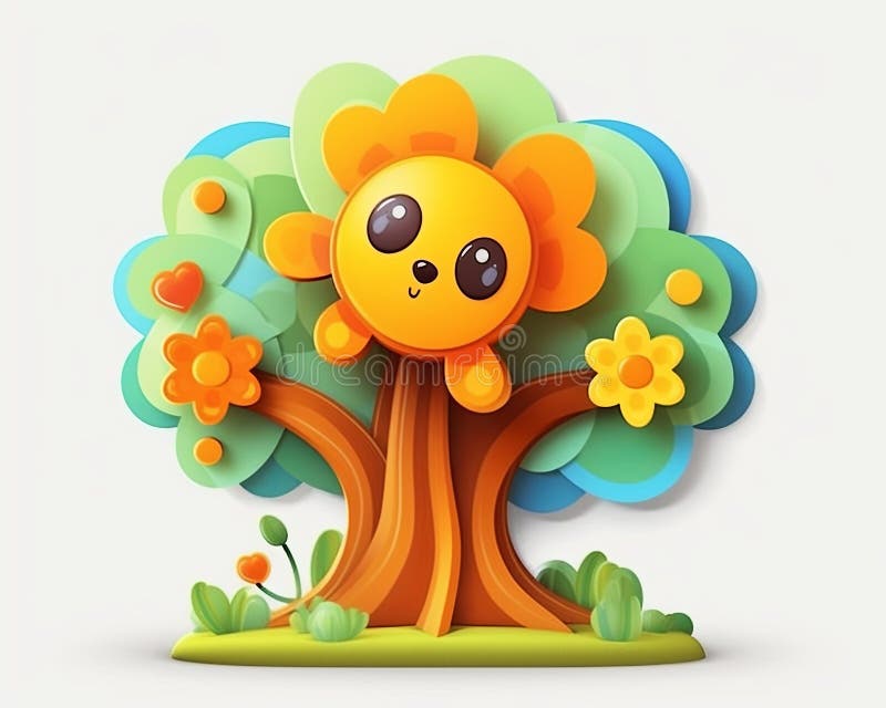 Face Smiley Tree Stock Illustrations – 939 Face Smiley Tree Stock ...