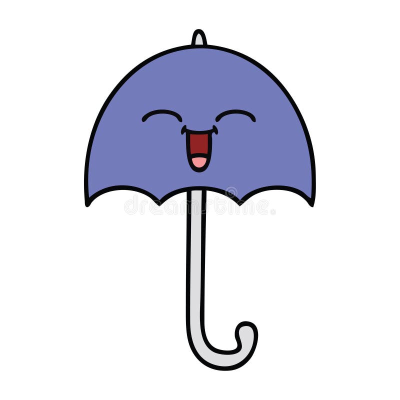 Cute cartoon umbrella stock vector. Illustration of artwork - 147704154