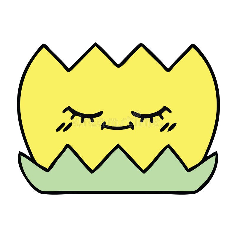 Cute cartoon water lilly stock vector. Illustration of flower - 149233349