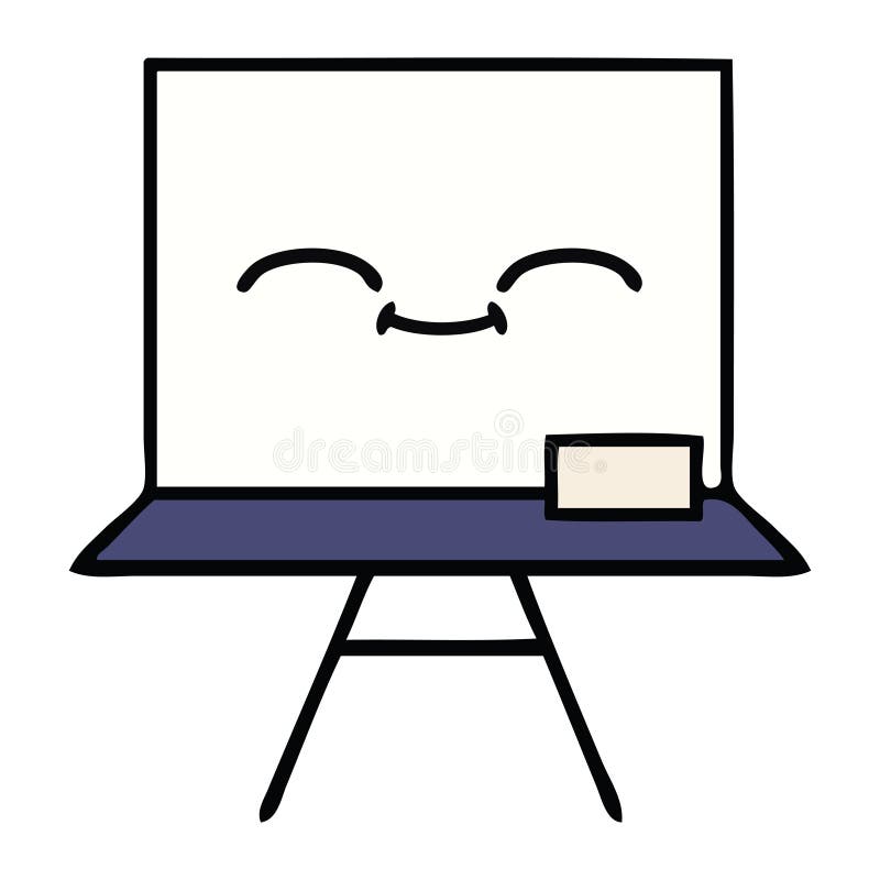 Cute cartoon white board stock vector. Illustration of cute - 147729973