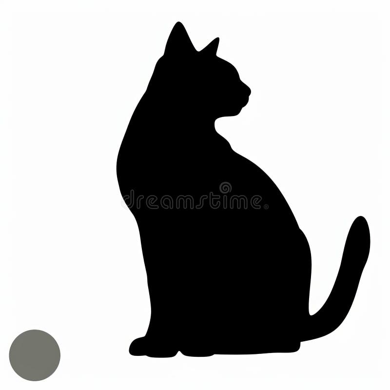 Cute Cat Animal Vector, Cat Silhouettes and Icons Stock Vector ...