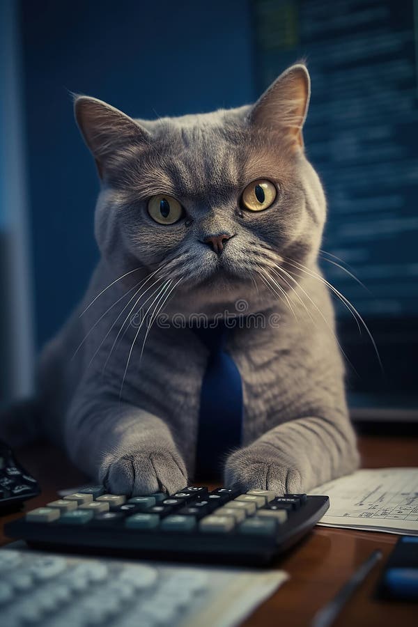 Cute Cat on the Counter Had a Shocked Expression on Its Face ...