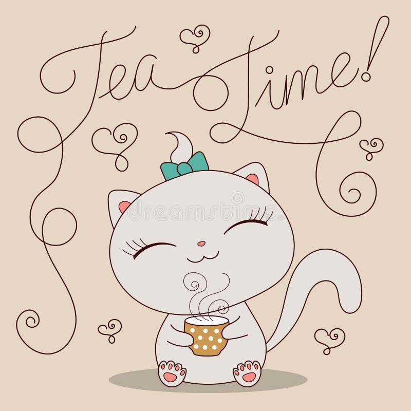 Kawaii Tea Time Stock Illustrations – 141 Kawaii Tea Time Stock ...