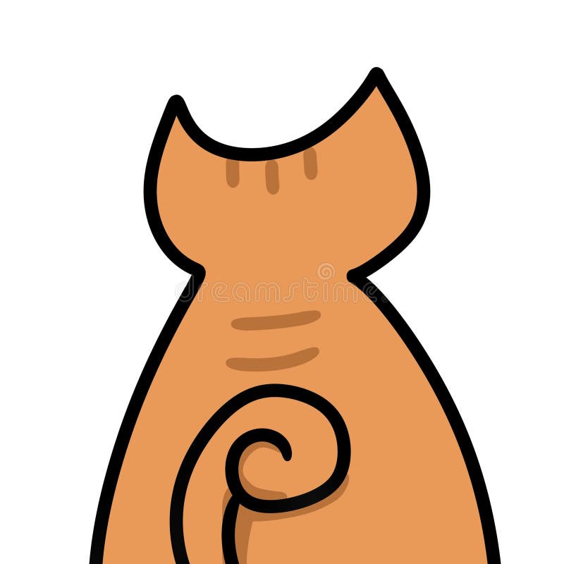 Cute cat icon illustration stock illustration. Illustration of cute ...