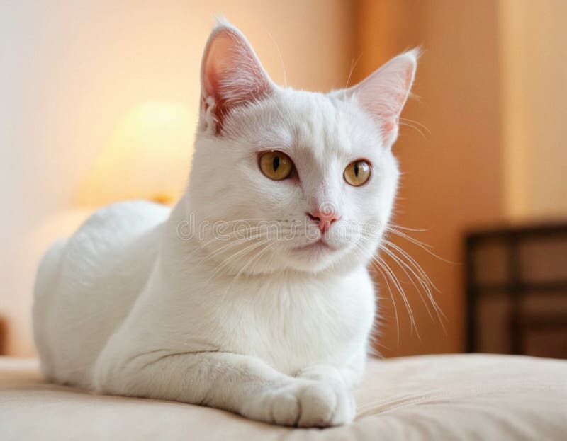 Cute Cat Image, White Cat, Kitty Stock Image - Image of beauty, cute ...
