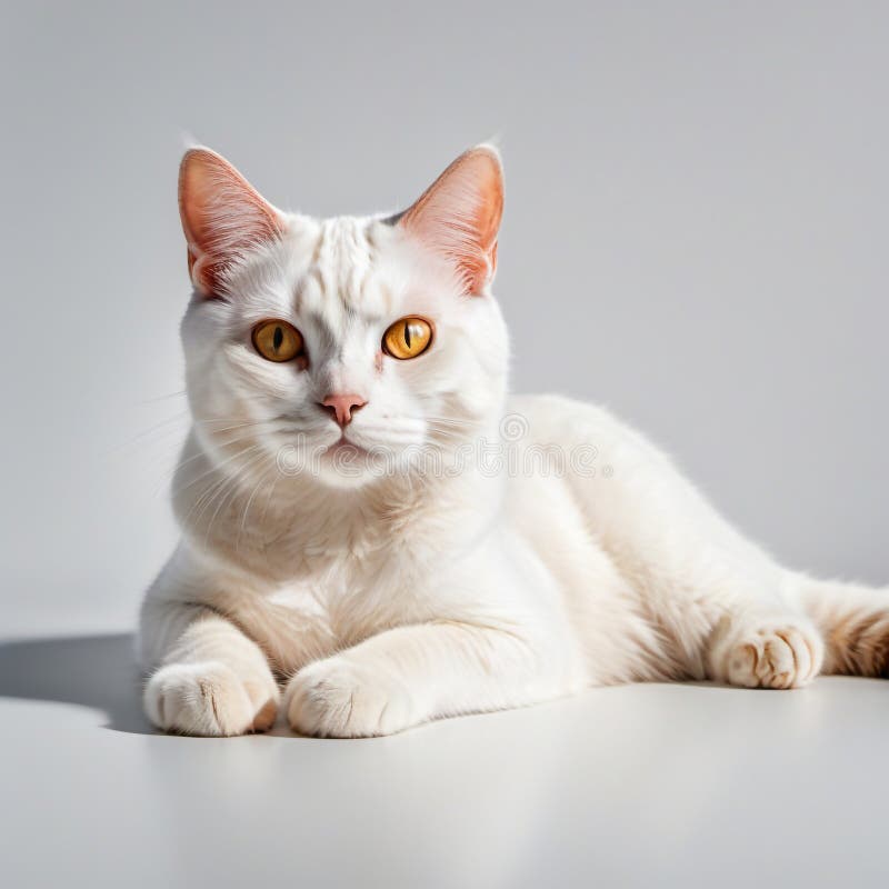 Cute Cat Lying in Sunny Spot Stock Illustration - Illustration of ...