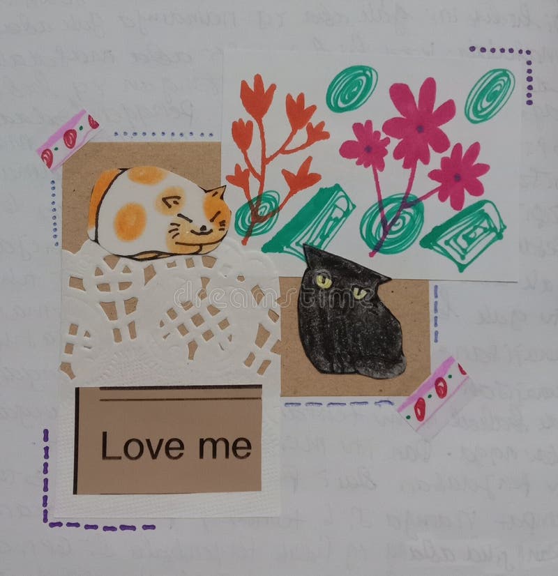 Cute Cat in My Bullet Journal Diary Stock Photo - Image of bullet ...