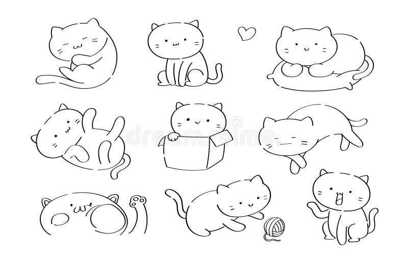 Cat Actions Cartoon Stock Illustrations – 142 Cat Actions Cartoon Stock ...