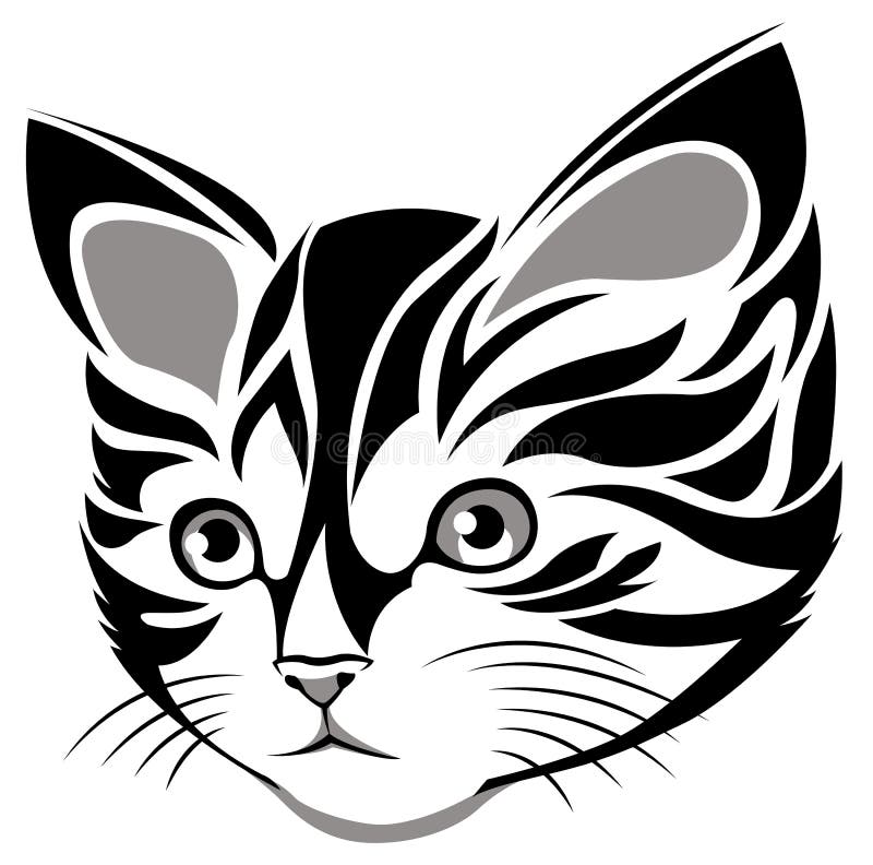 Cute cat vector stock vector. Illustration of playful - 40967400