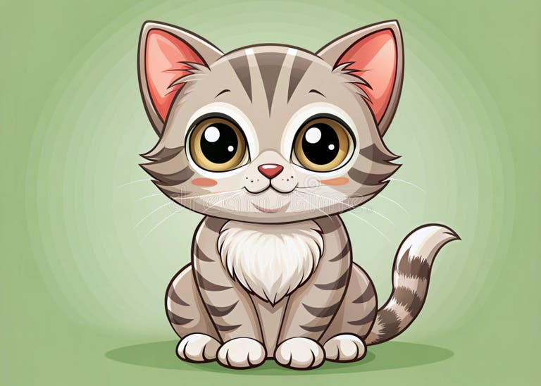 A Cute Cate Vector Illustrations Stock Illustration - Illustration of ...