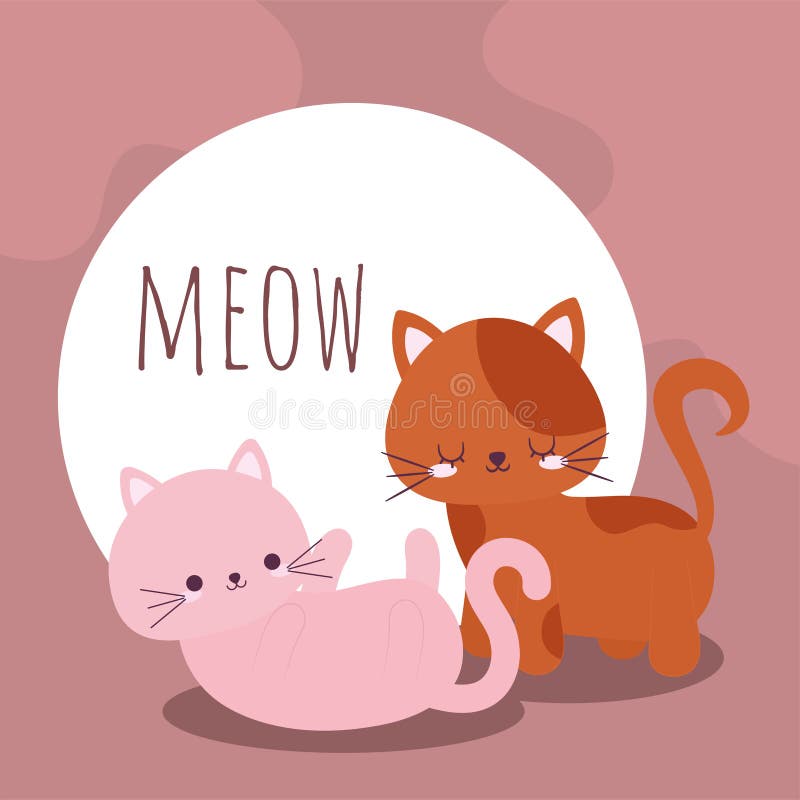Cute cats design stock vector. Illustration of feline - 238745497