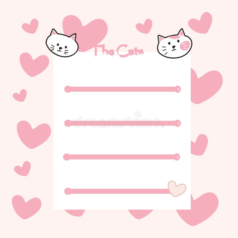 Cute Star Memo, Wallpaper, Background Stock Vector - Illustration of ...