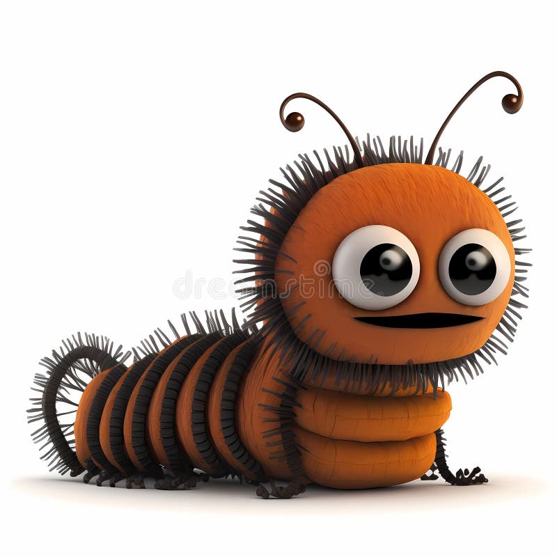 Centipede Cartoon Style. Generative AI Stock Illustration ...