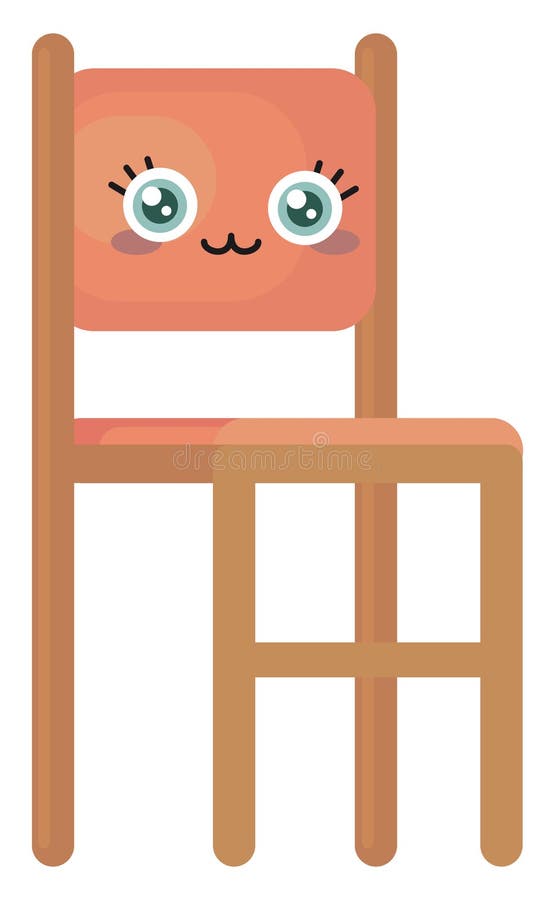 Cute Kid Chair Icon, Outline Style Stock Vector - Illustration of cute ...
