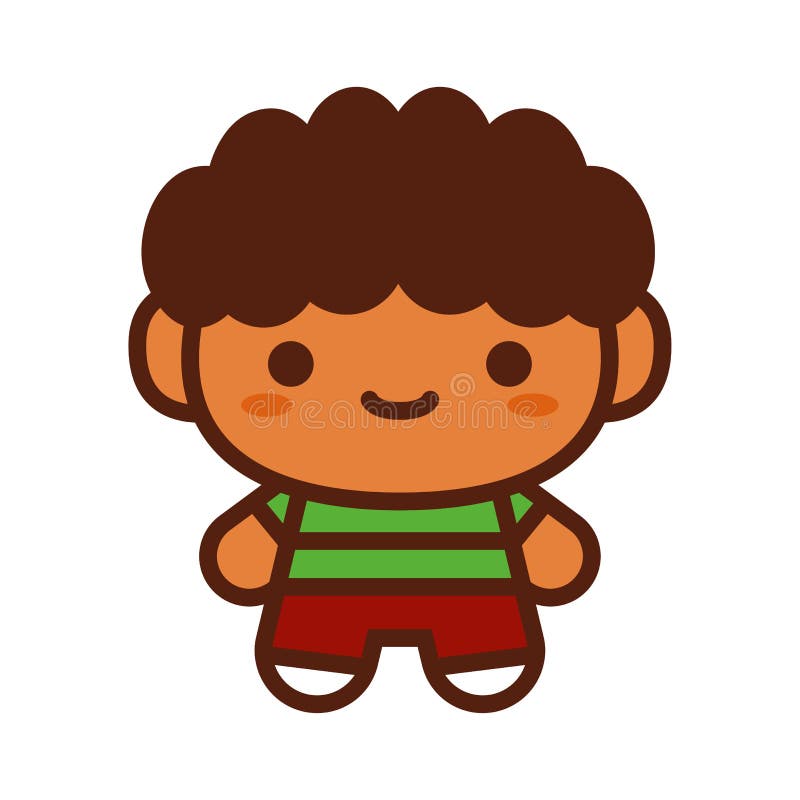 Cute Character Isolated on White Background Stock Vector - Illustration ...