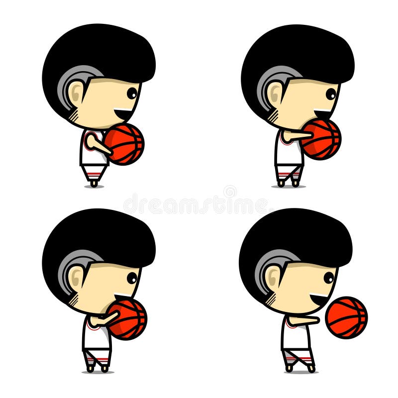 Basketball Passing Sport Figure Symbol Vector Illustration Graphic ...