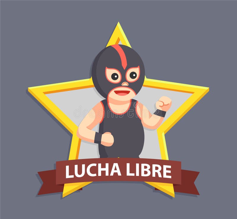 Lucha Libre Character Profession Design Vector Stock Vector ...