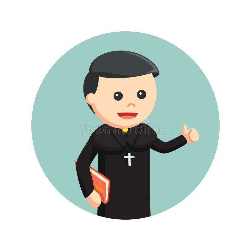 Priest Character Profession Design Vector Stock Vector - Illustration ...