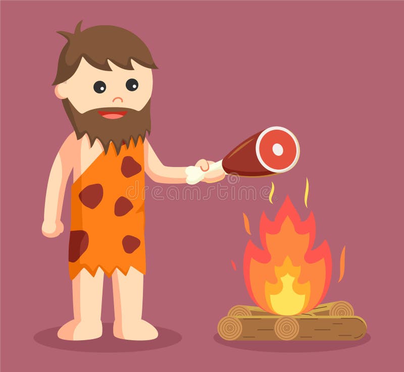 Primitive Character Profession Design Vector Black and White Stock ...