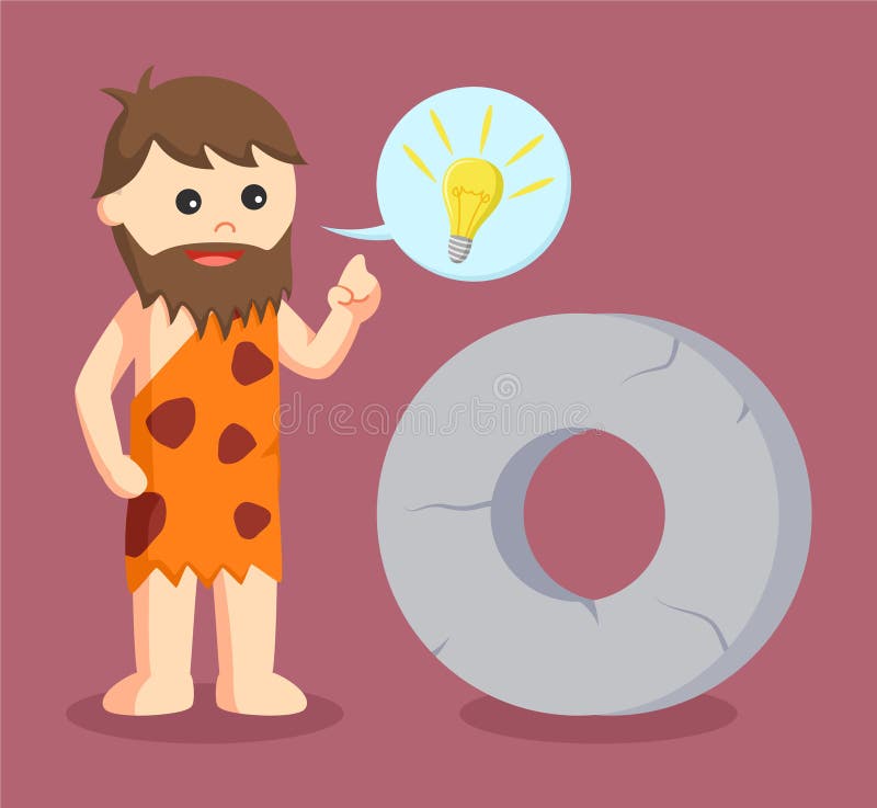 Primitive Character Profession Design Vector Black and White Stock ...