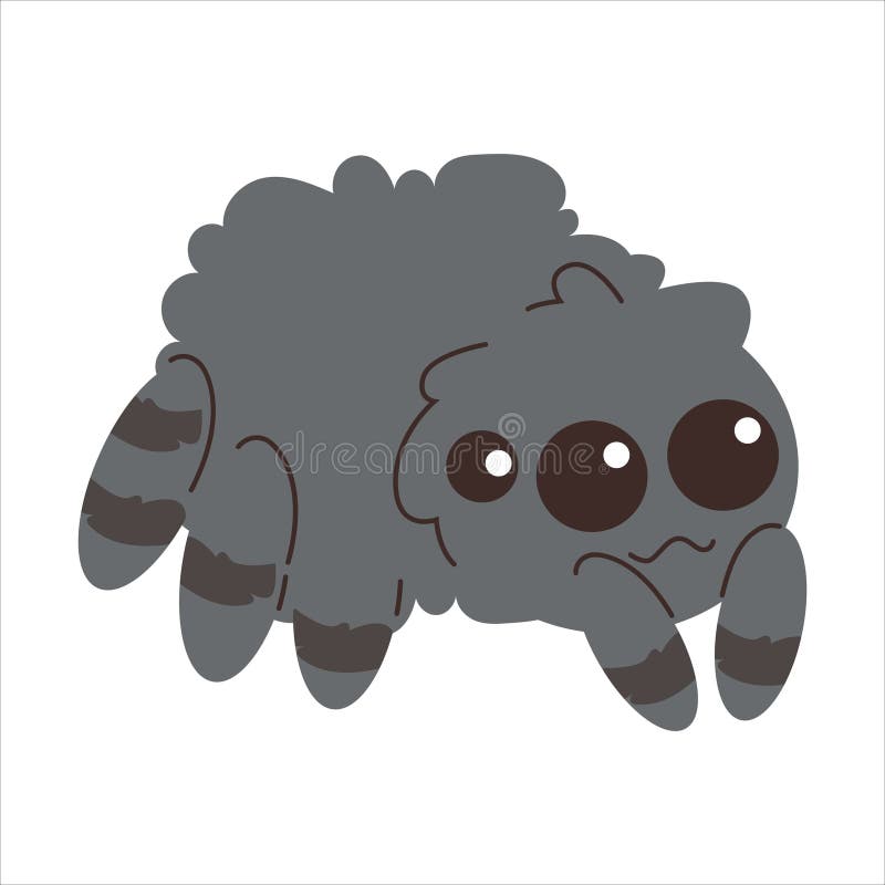 Cute character spider stock vector. Illustration of funny - 344837803