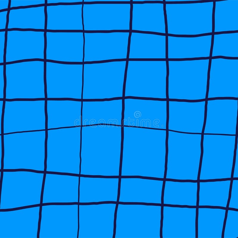 Cute Checkered Hand Drawn Pattern. Bright Neon Background Made in ...