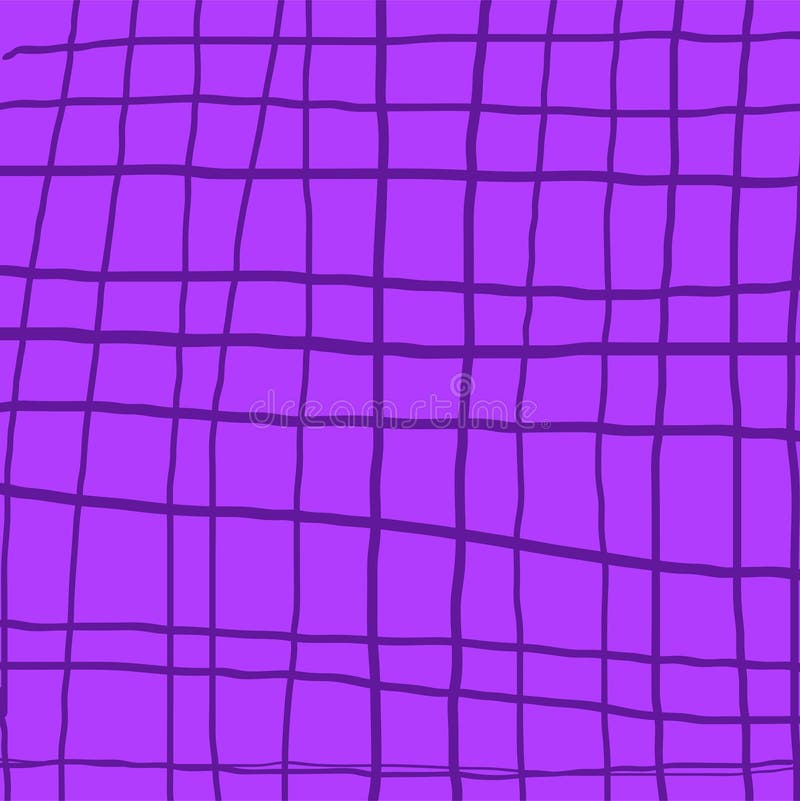 Cute Checkered Hand Drawn Pattern. Bright Neon Background Made in ...