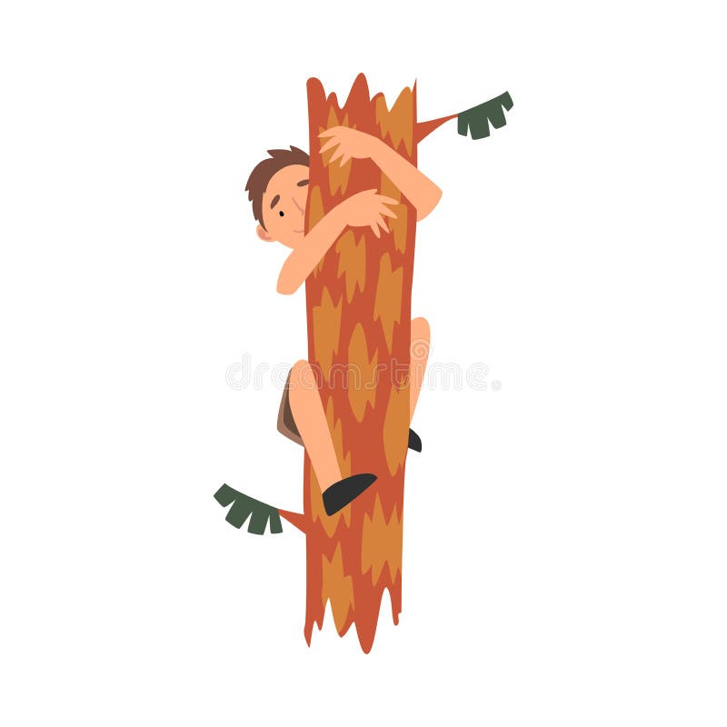 Boy Climbing Tree Stock Illustrations – 818 Boy Climbing Tree Stock ...