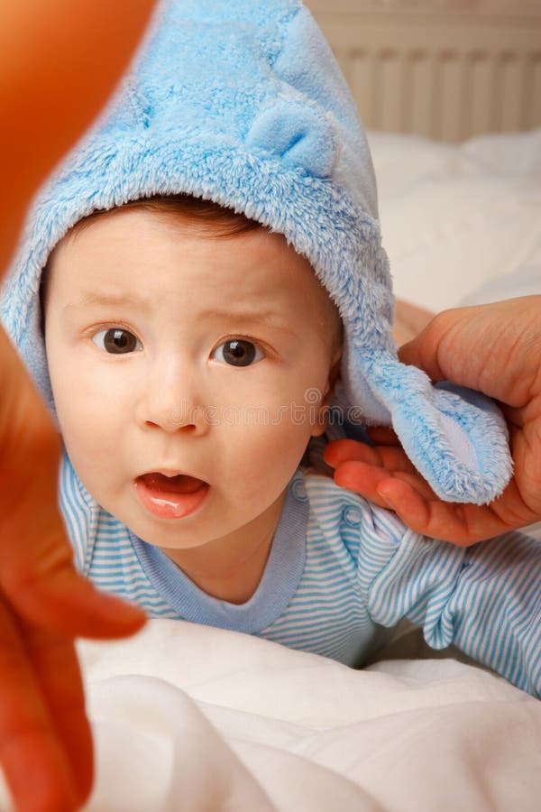 Cute little baby stock photo. Image of little, emotional - 116795166