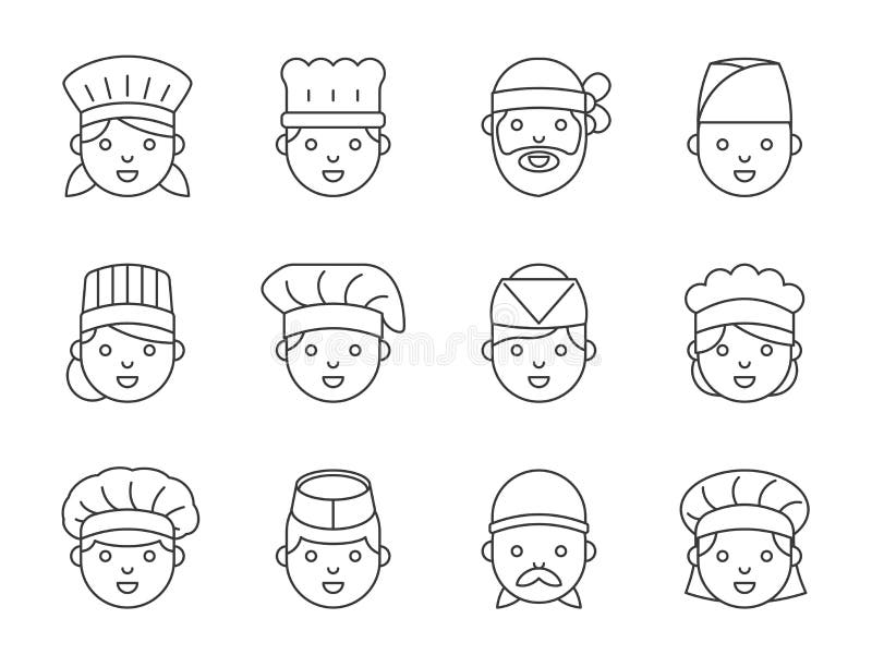 Chef Head Icon Stock Illustrations – 9,824 Chef Head Icon Stock ...