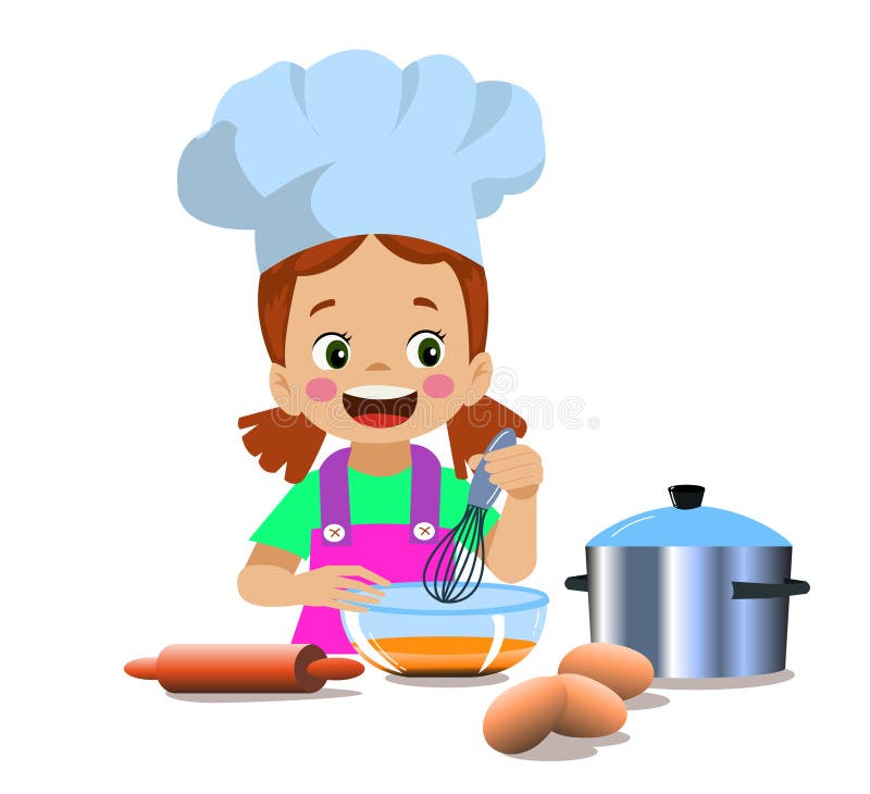 Kids Making Cake Stock Illustrations – 520 Kids Making Cake Stock ...