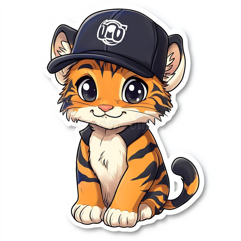 Chibi Tiger Playing Football Stock Illustration - Illustration of sport ...