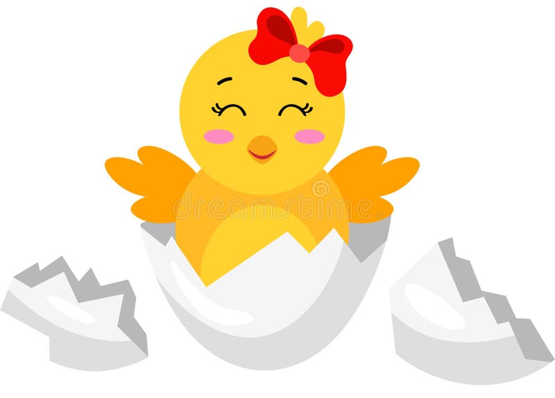 Chick Coming Out Egg Stock Illustrations – 116 Chick Coming Out Egg ...
