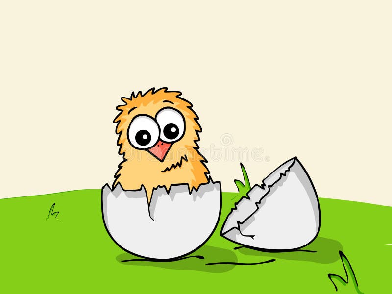Chick Coming Out Egg Stock Illustrations – 77 Chick Coming Out Egg ...