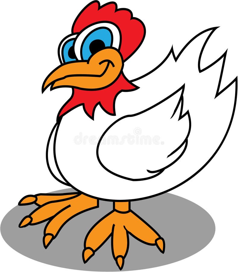 Cute Chicken stock vector. Illustration of cute, poultry - 82905286
