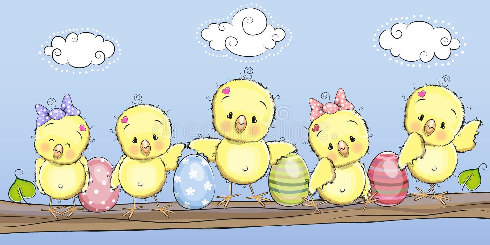 Two Cute Chickens stock vector. Illustration of bird - 66946532