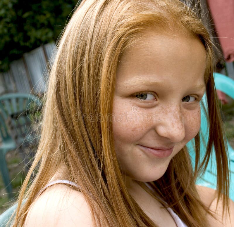 Cute child stock image. Image of redhead, child, smile - 5357209