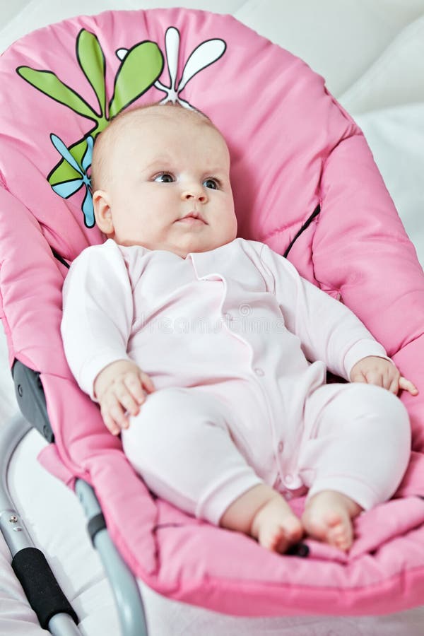 Cute child in his cradle stock image. Image of young - 30414991