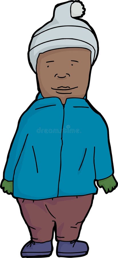 Cute Child in Snowsuit stock vector. Illustration of ethnic - 36351586