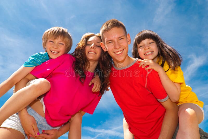 Cute Children stock image. Image of blue, girls, colors - 9795313