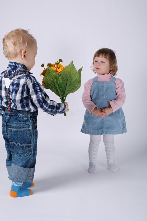 Cute children on the date stock photo. Image of gentleman - 76574688