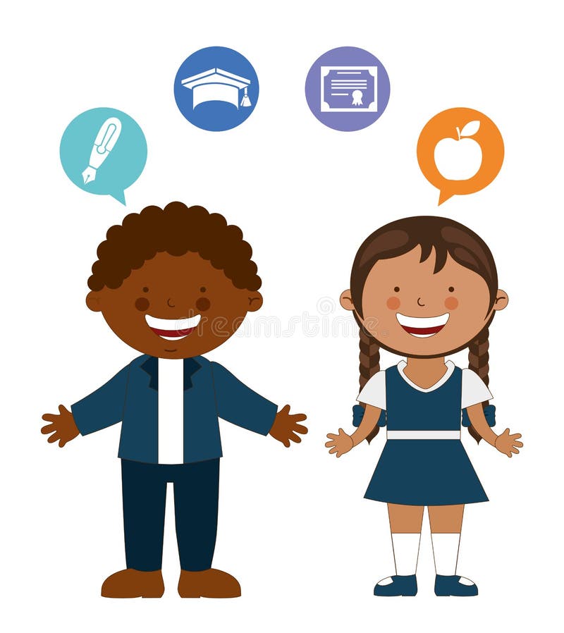 Cute children stock vector. Illustration of cute, cultures - 59187966