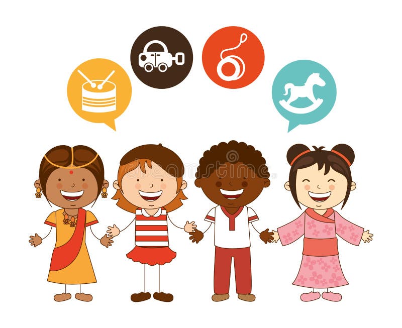 Cute children stock vector. Illustration of cute, icon - 59187975