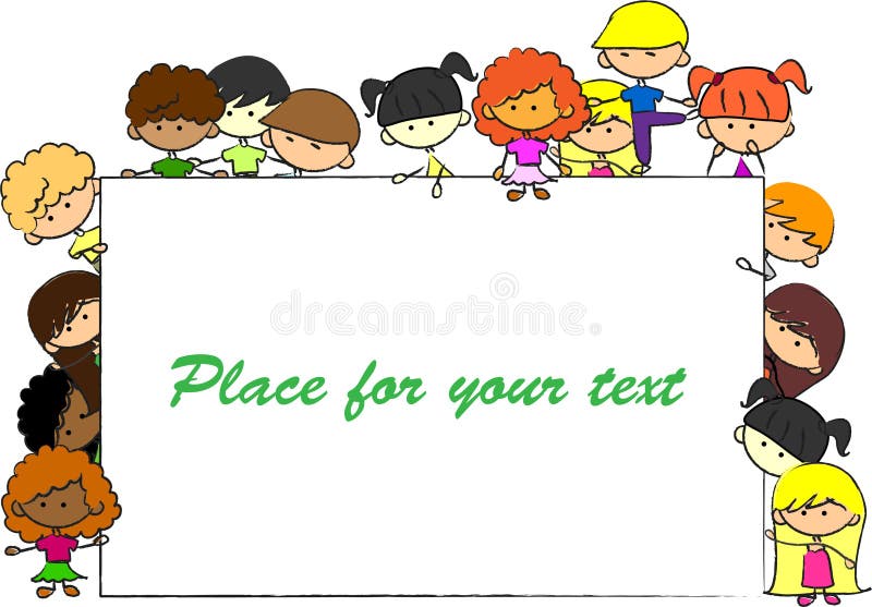 Cute Children, Frame, for Your Design Vector Stock Vector ...
